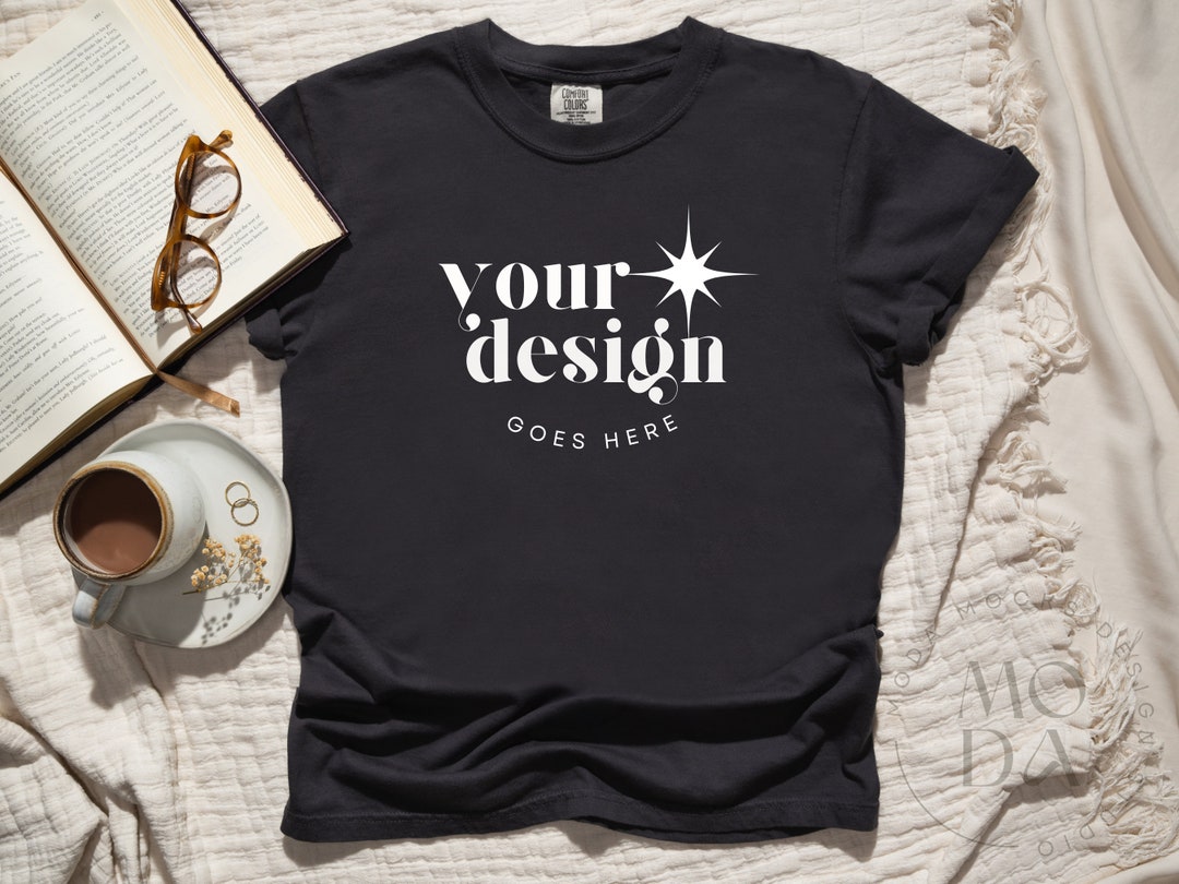 Graphite Comfort Colors 1717 Mockup | T Shirt Mockup | Comfort Colors ...