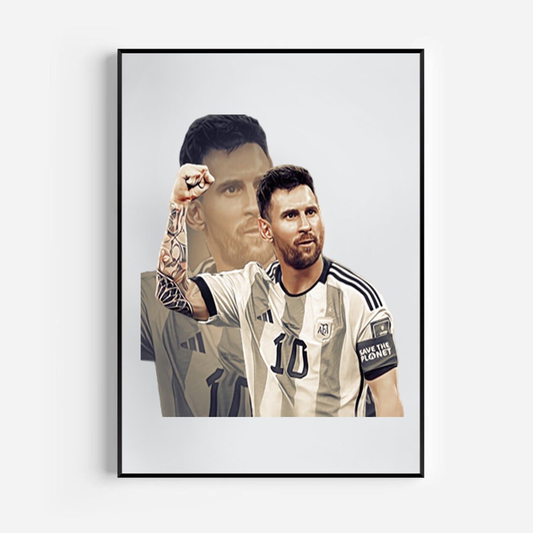 Lionel Messi Argentina Clip Art Digital Download - PNG & JPEG Soccer ...