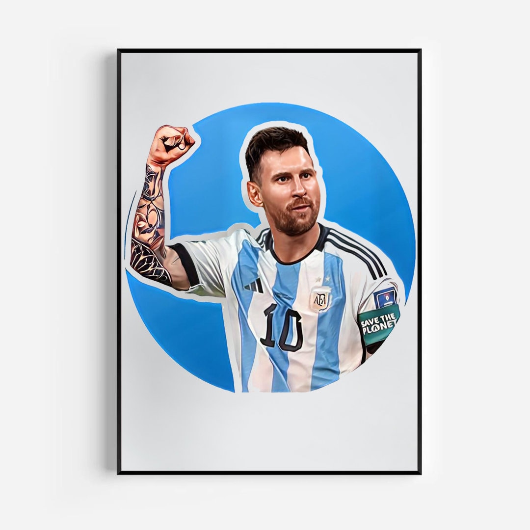 Lionel Messi Argentina Clip Art Digital Download - PNG & JPEG Soccer ...
