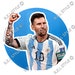 Lionel Messi Argentina Clip Art Digital Download - PNG & JPEG Soccer ...