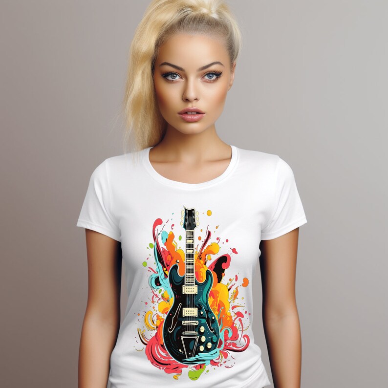 Unique Music Clipart - Guitar SVG & PNG, Instant Download for Crafting ...