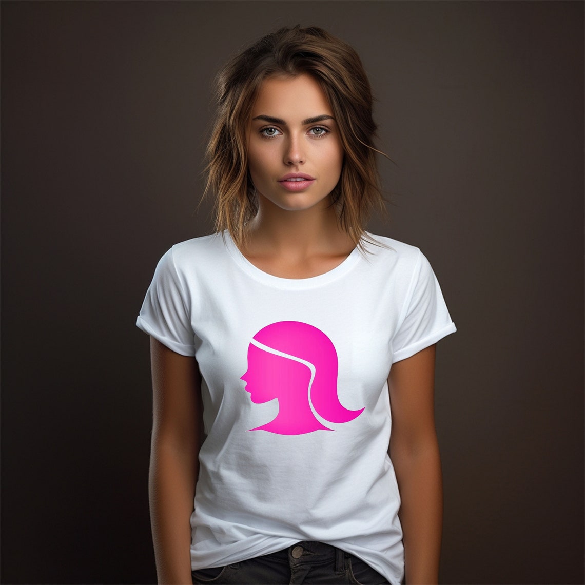 Doll Head Svg, Woman Head Silhouette Svg, Doll Clipart, Ponytail Svg ...