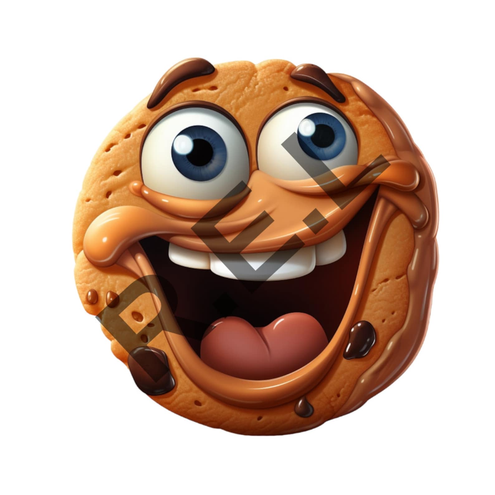 Cookies Clipart Set - 5 Digital Download Jpgs & PNG - Cute Cartoon ...