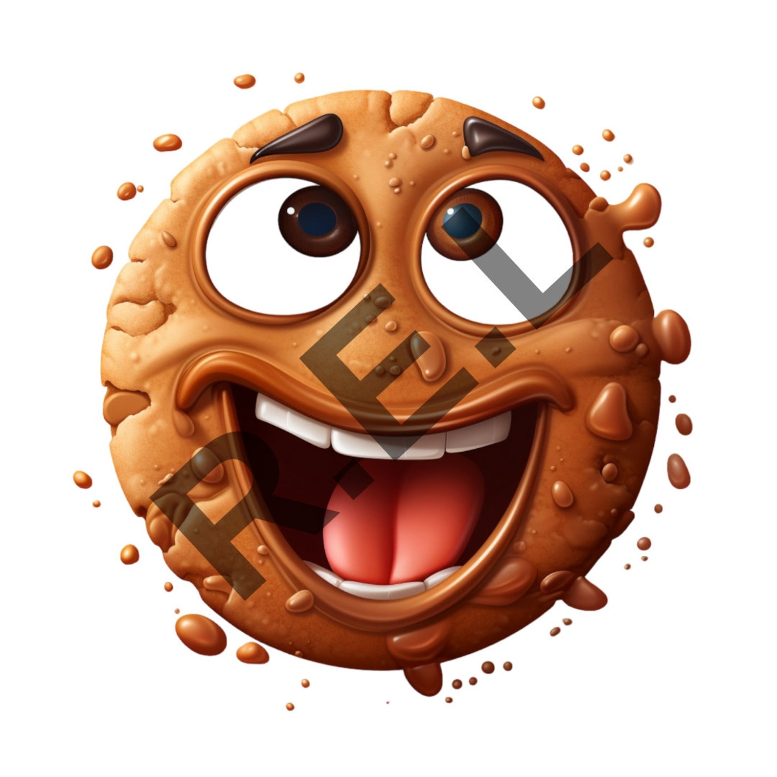 Cookies Clipart Set - 5 Digital Download Jpgs & PNG - Cute Cartoon ...