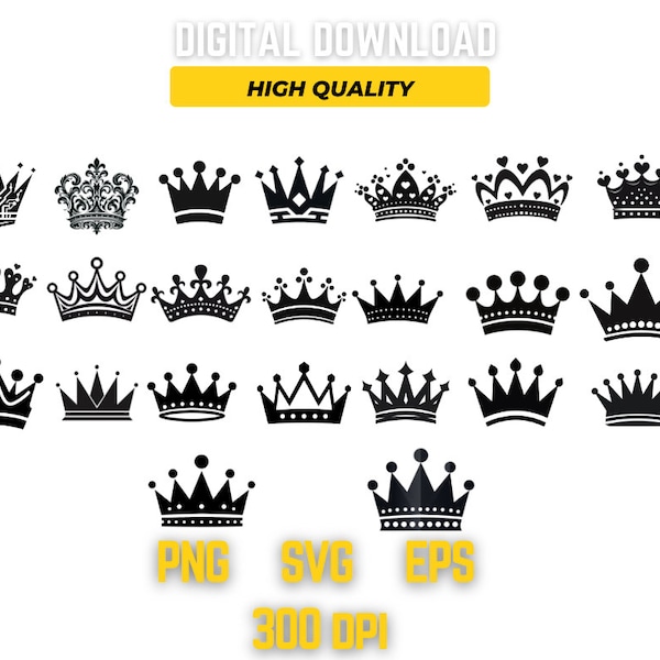 Queen Crown Svg - Etsy