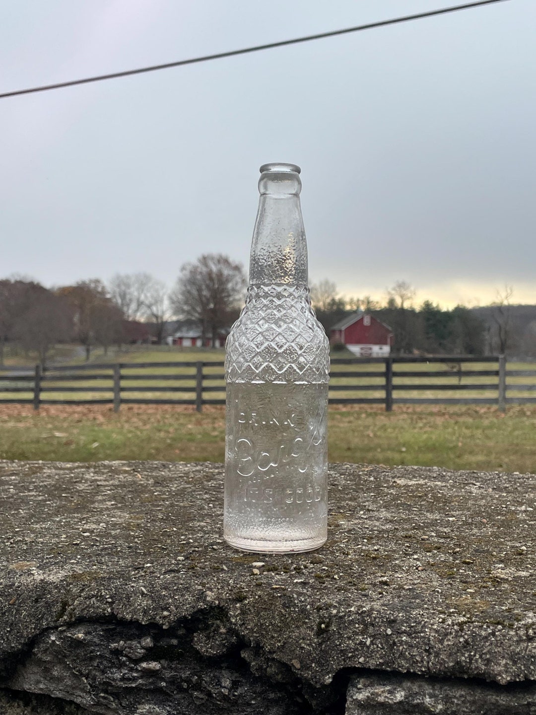 Vintage 1957 Barq’s Root Beer Bottle/embossed Glass Soda Bottle ...
