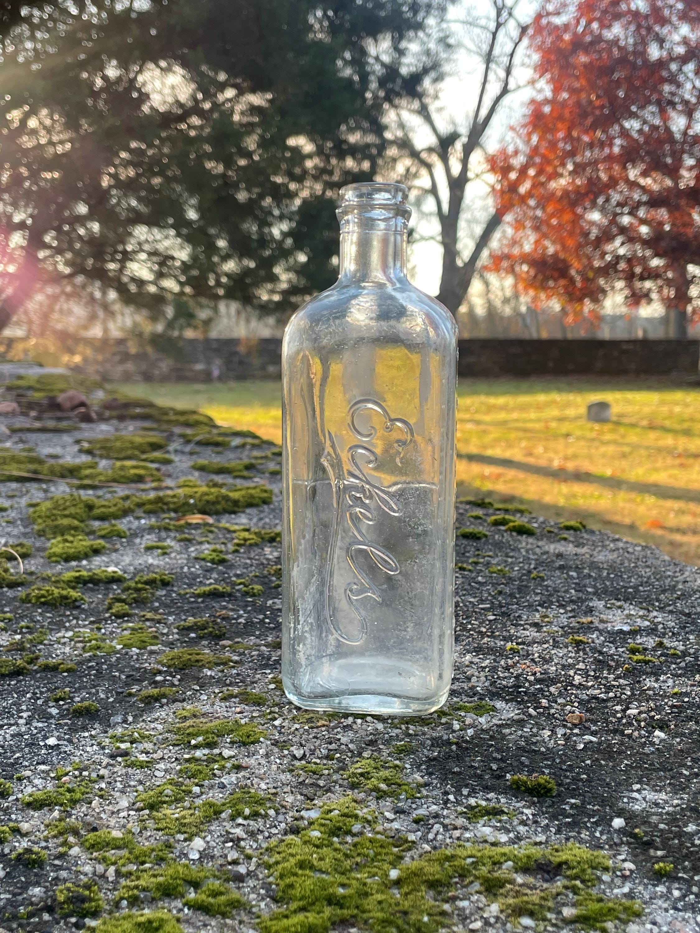 1920s Eckels Embalming Fluid Bottle/embossed Collectable Glass/vintage ...