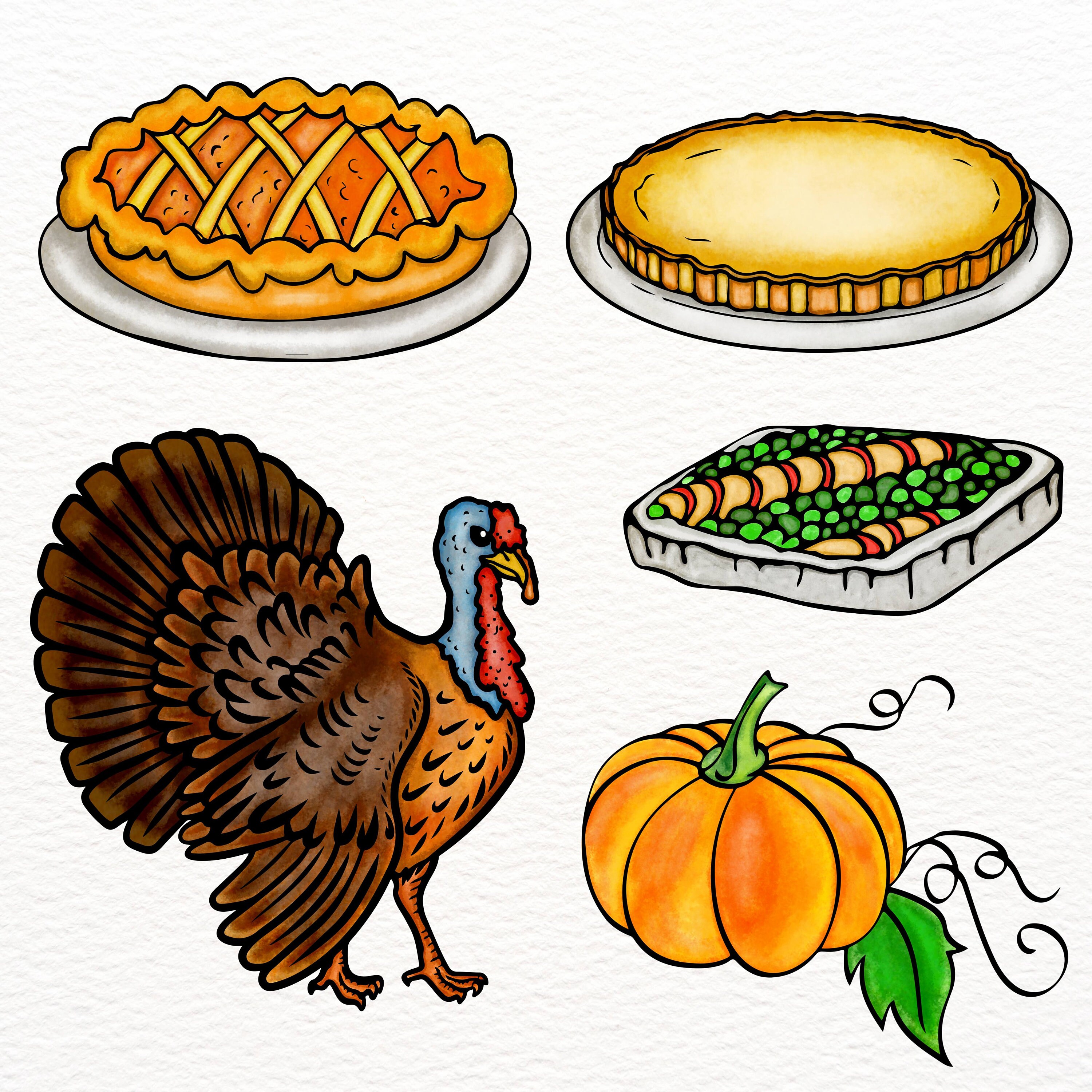 Happy Thanksgiving Clipart, Thanksgiving Pattern, Turkey Clipart ...
