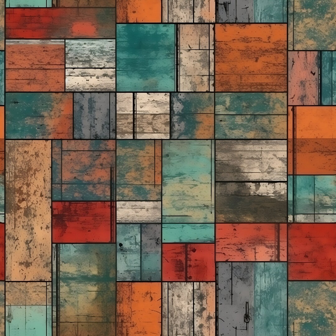 Rustic Rectangles Pattern - Etsy