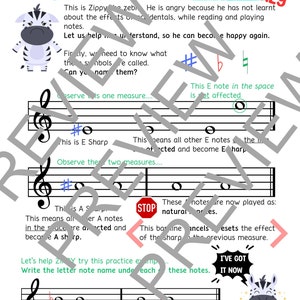 The Effects of Accidentals - Worksheet + Answ Key - Music Theory - Etsy