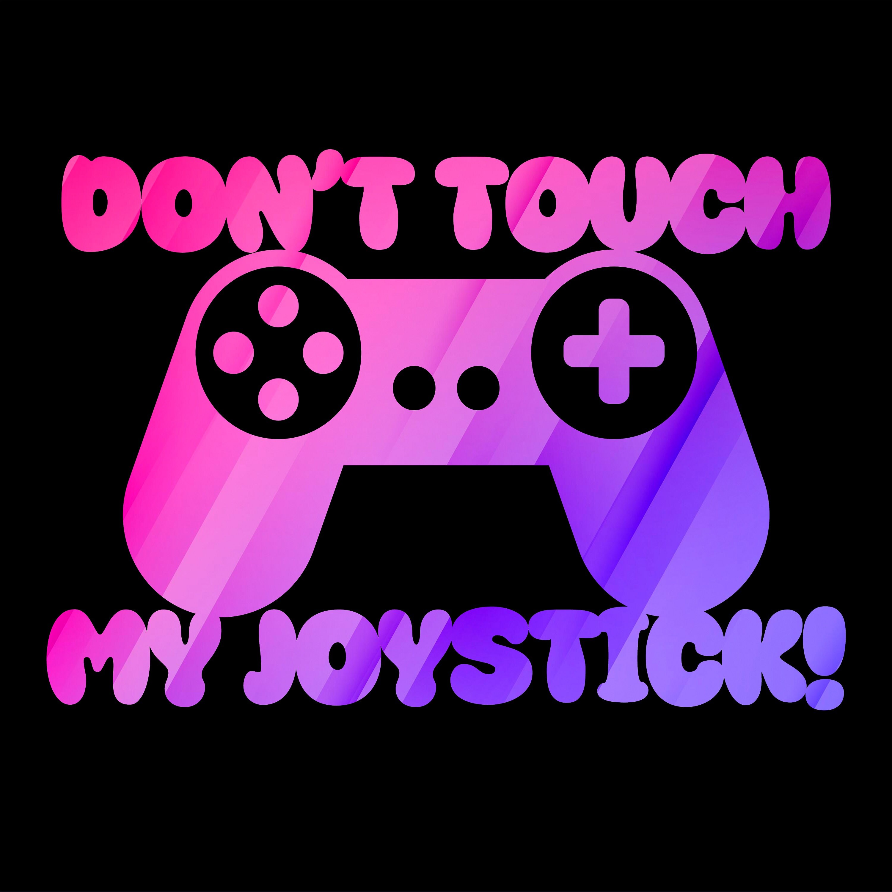 Don't Touch My Joystick PNG, Purple Video Game Controller Play Console ...