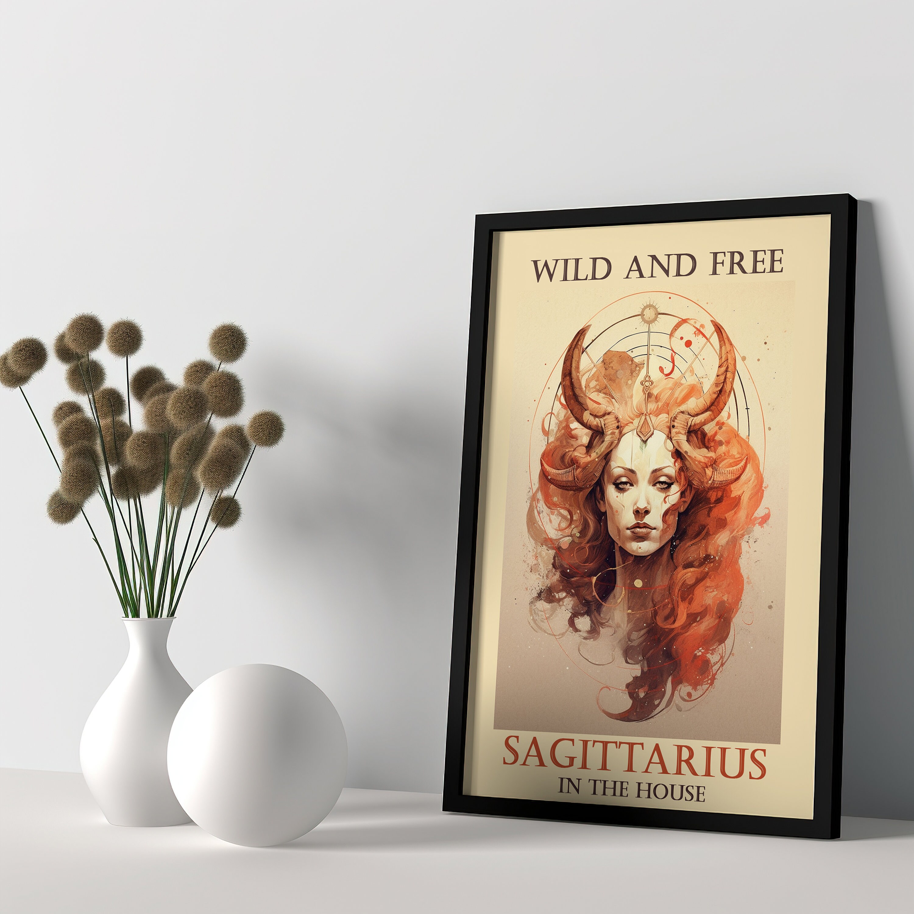 Sagittarius Poster Sagittarius Wall Art Zodiac Wall Art - Etsy