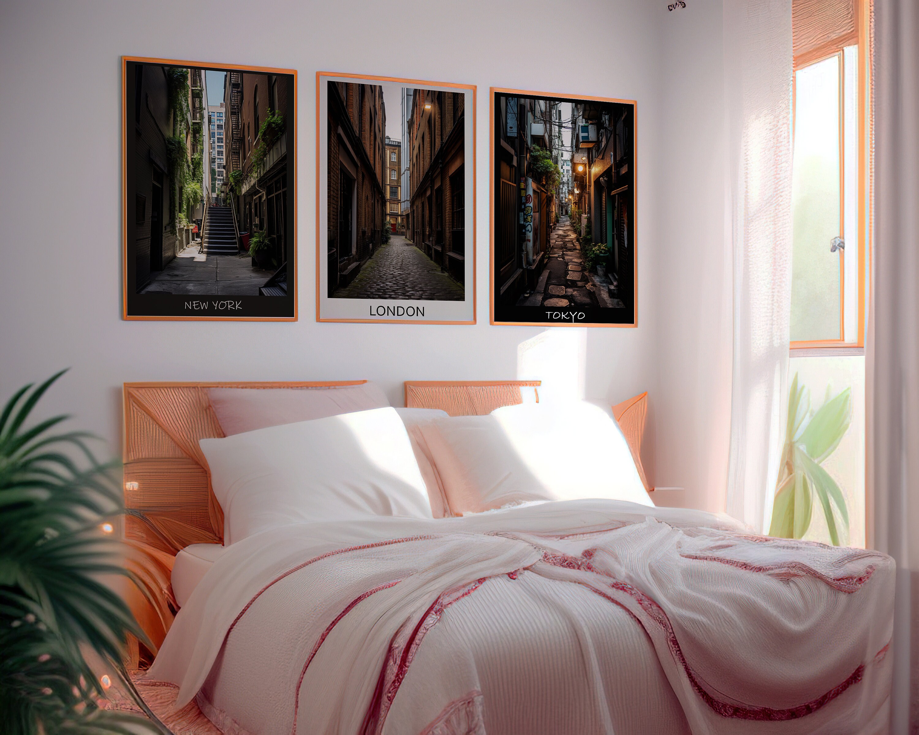 Alley Way Posters Wall Art of Cities London New York Tokyo Poster New ...