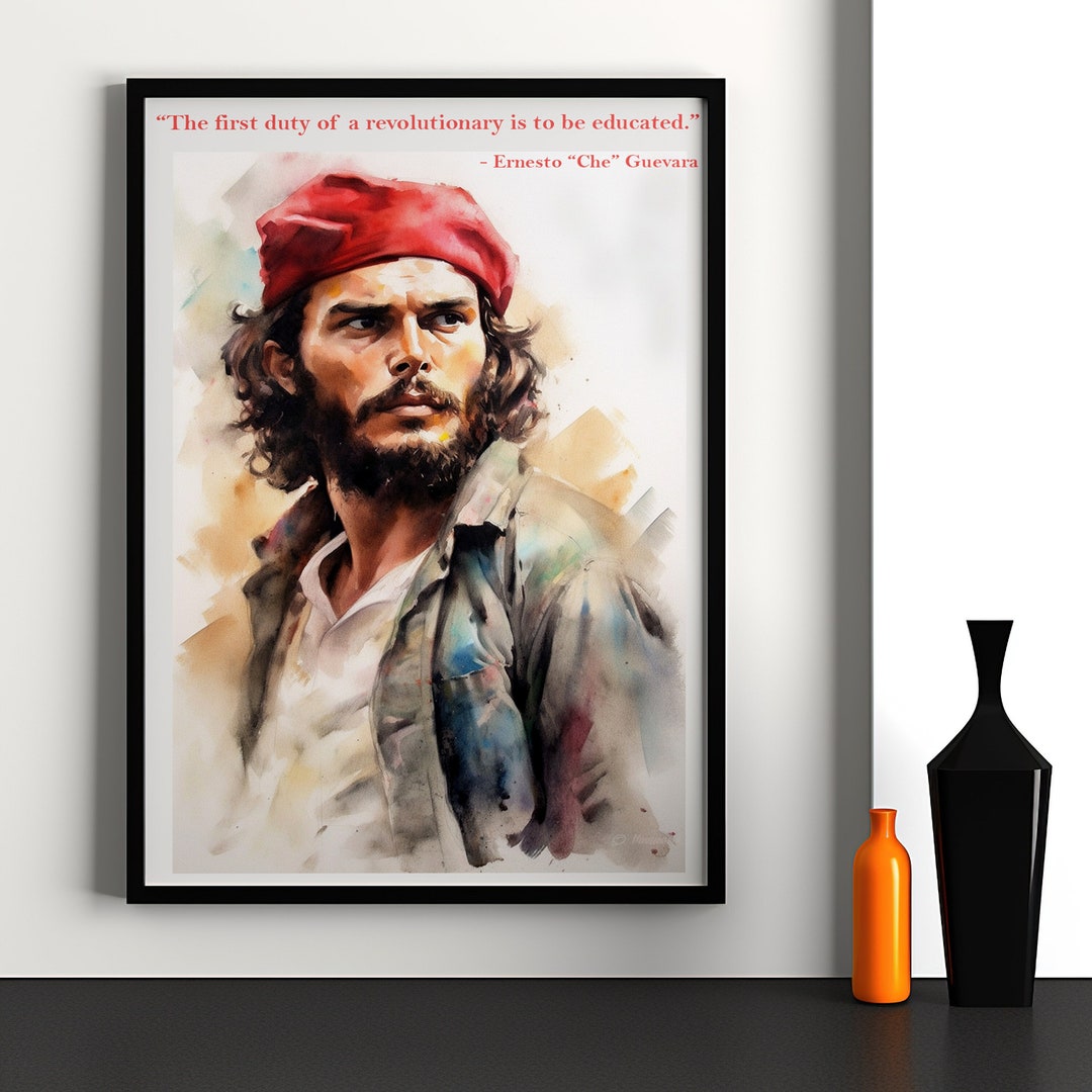 Che Guevara Poster Che Guevara Wall Art Che Political Art Motivational ...