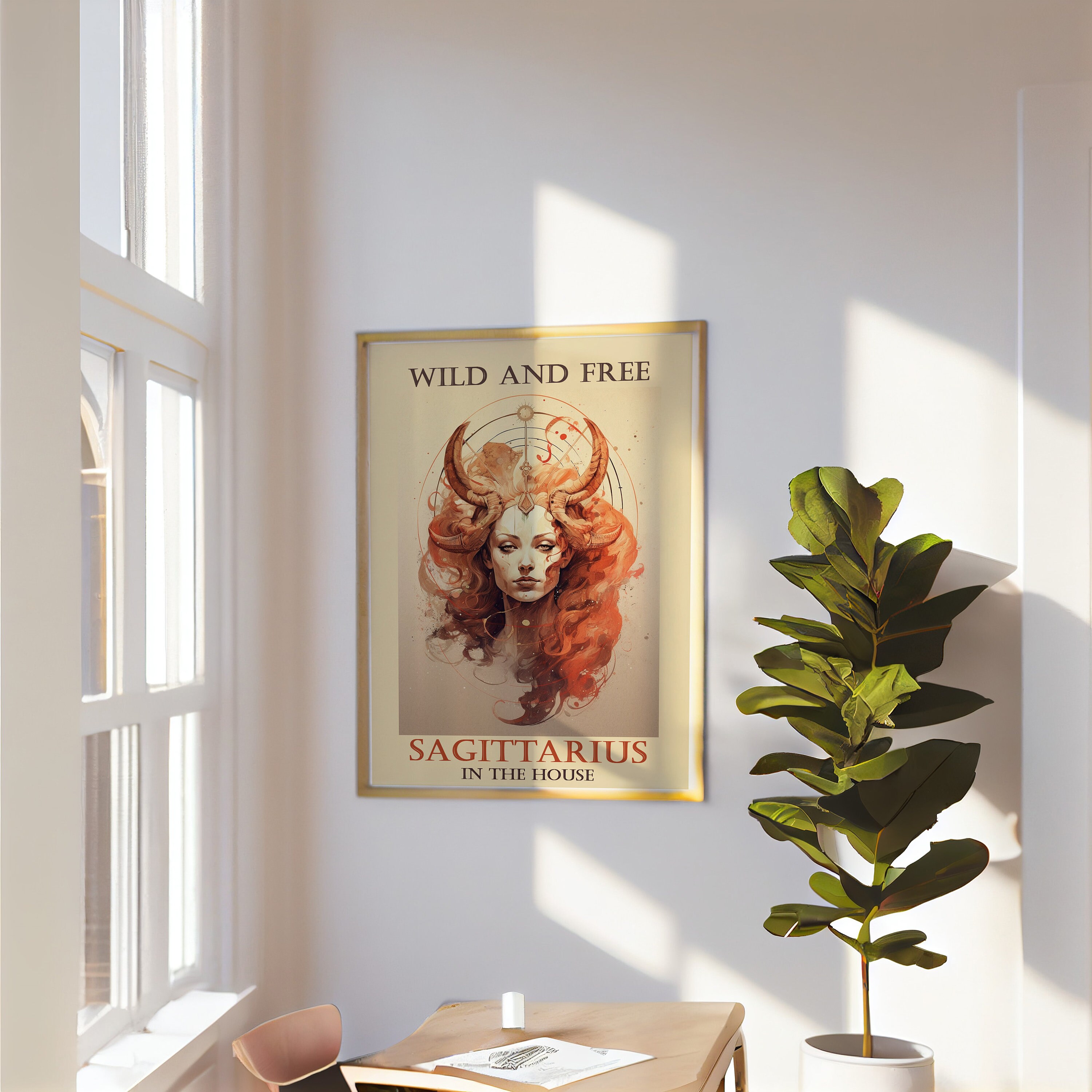 Sagittarius Poster Sagittarius Wall Art Zodiac Wall Art - Etsy