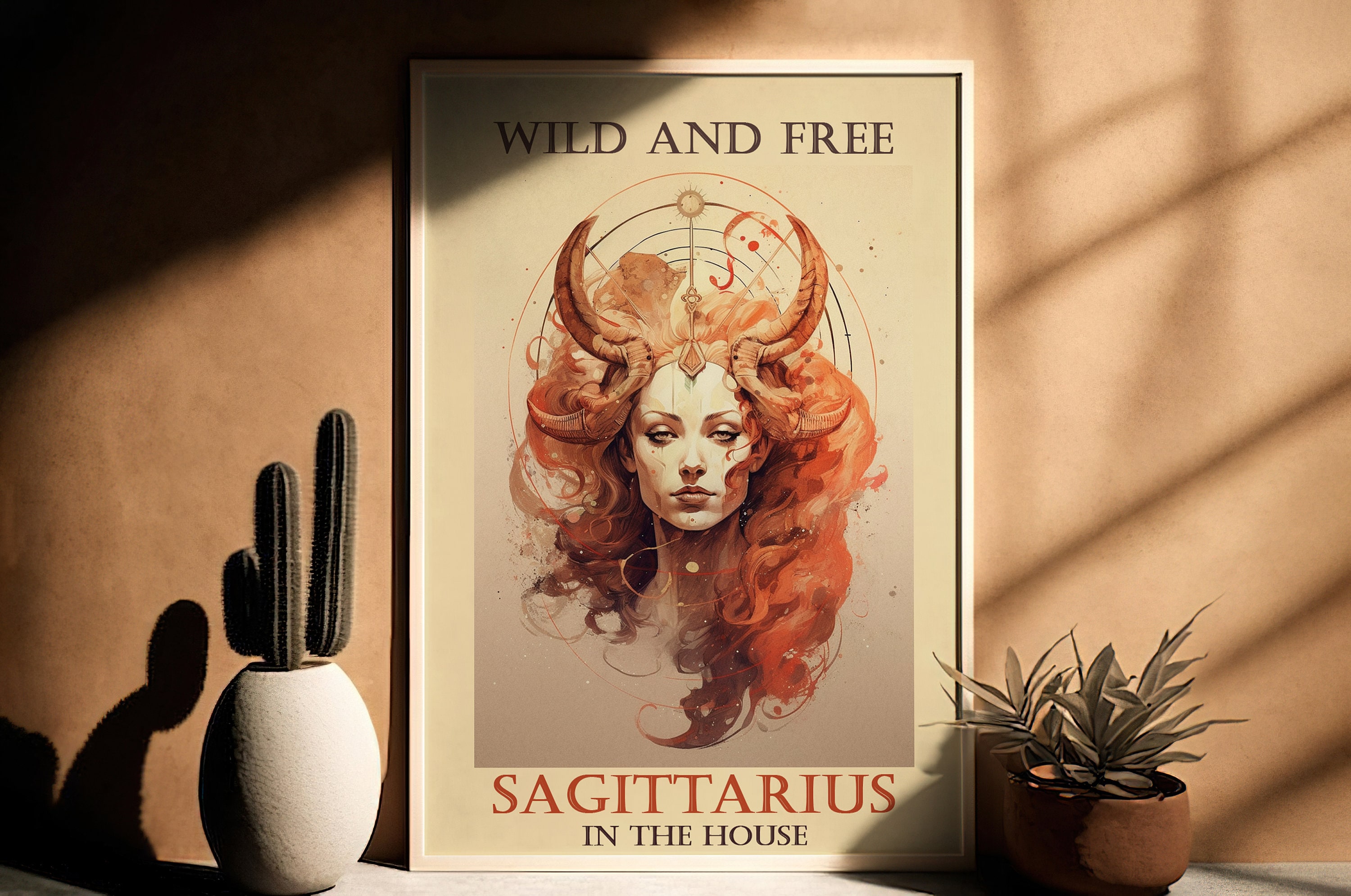 Sagittarius Poster Sagittarius Wall Art Zodiac Wall Art - Etsy