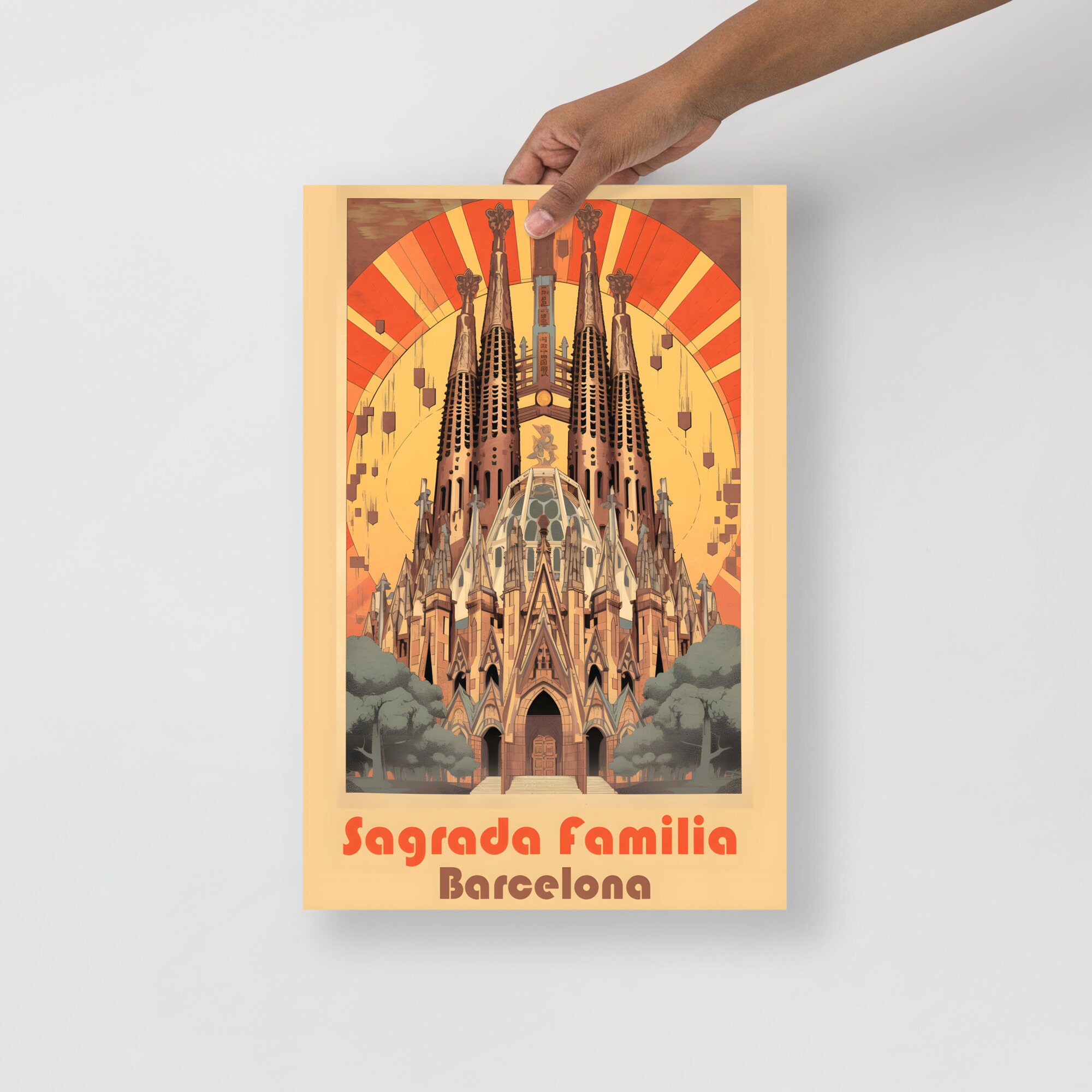 Barcelona Print Spain, Sagrada Familia Poster, Barcelona Souvenir Print ...