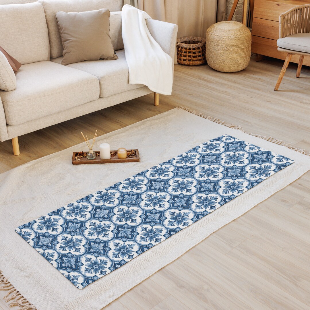 Foldable Yoga Mat White Tile Pattern Hot Yoga Mat Thick Yoga Mat Non ...