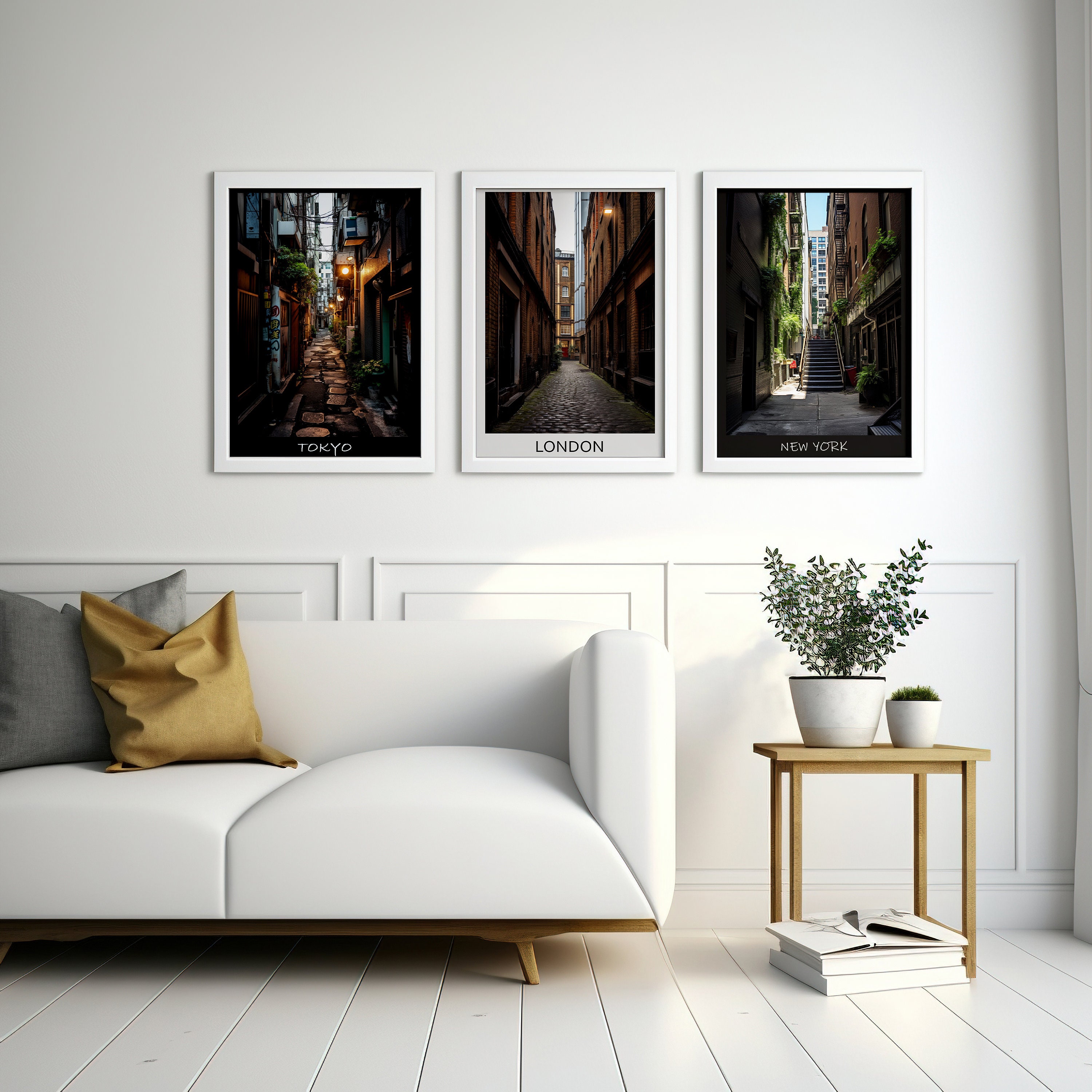 Alley Way Posters Wall Art of Cities London New York Tokyo Poster New ...