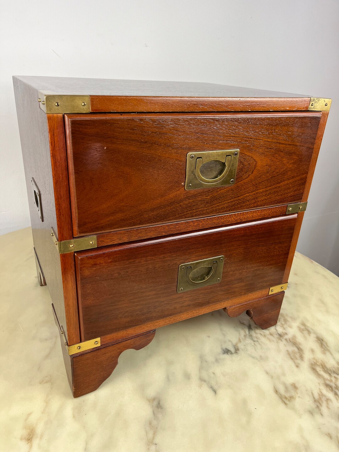 Officer's Bedside Table by Reh Kennedy for Harrods London, 1980s - Etsy UK