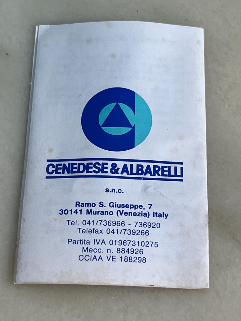 Large Murano Glass Centerpiece by Cenedese & Albarelli, 1970s - Etsy