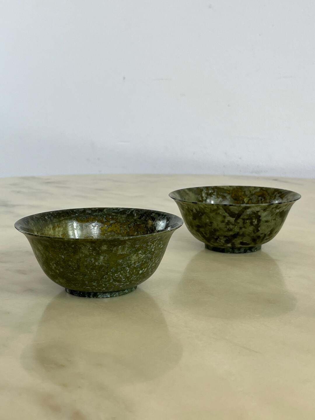 Set of 2 Chinese Jade Bowls, 1930s - Etsy