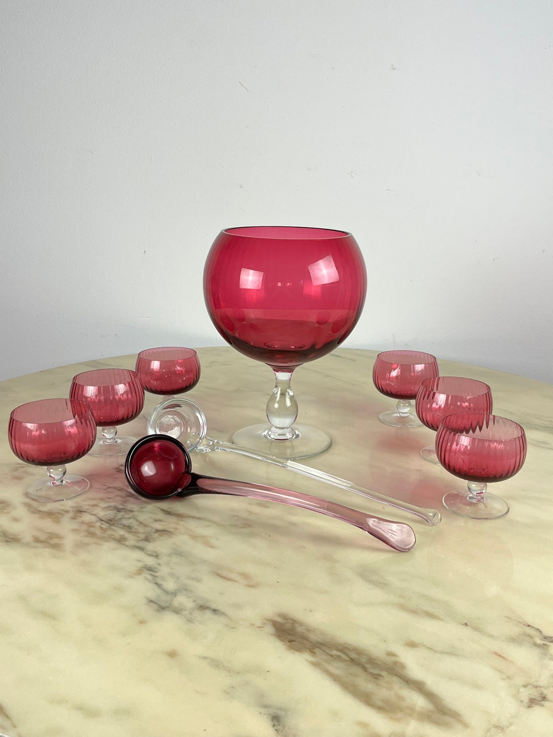 Murano Glass Punch or Sangria Set, Italy, 1940s - Etsy