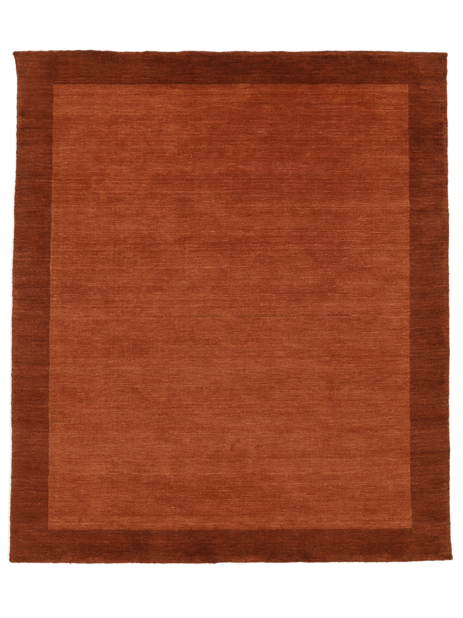 Modern Handloom Wool Rust Red 100% Woolen Hand Tufted Rug Designer Wool ...