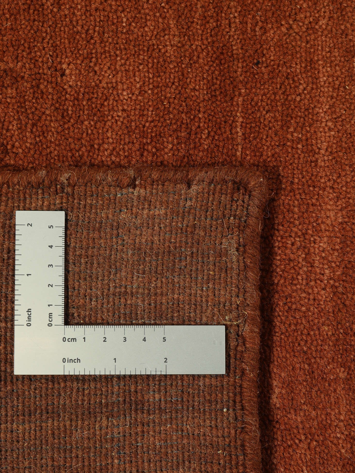 Modern Handloom Wool Rust Red 100% Woolen Hand Tufted Rug Designer Wool ...