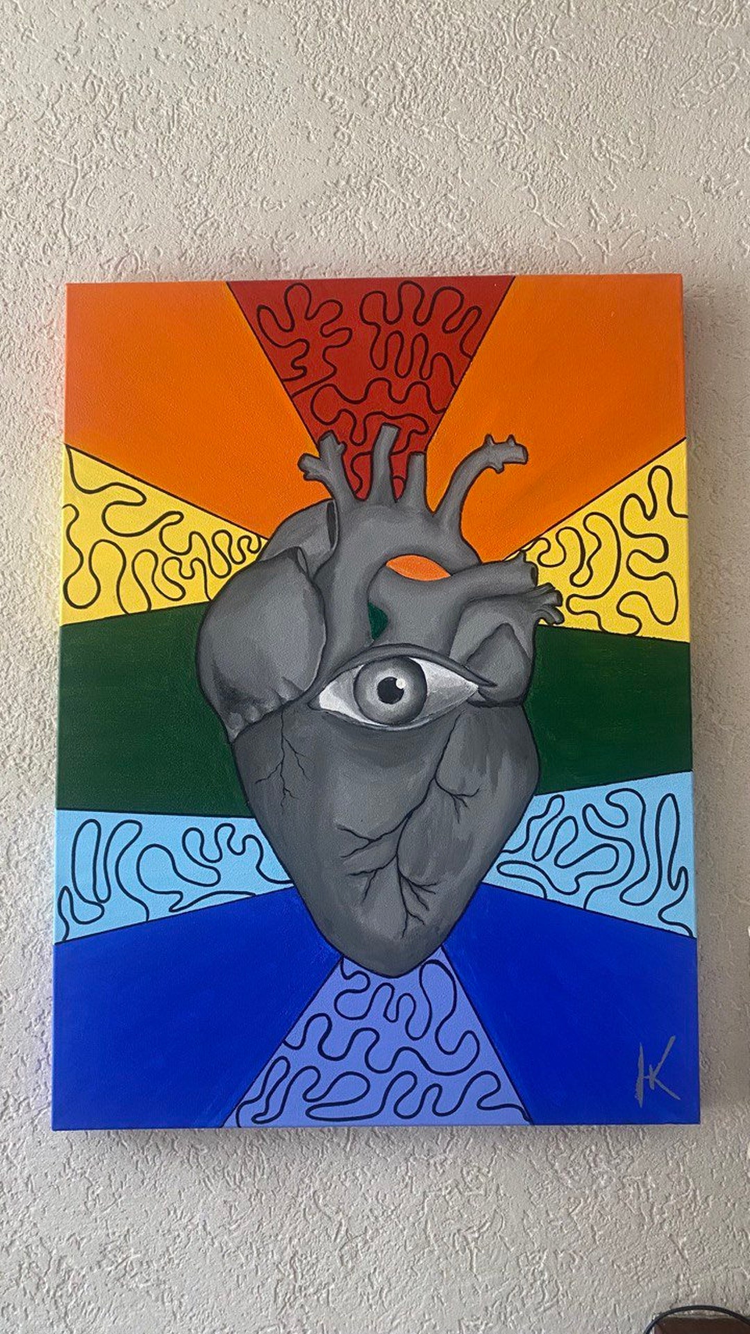 Art Interior Art Paint Acril Wall Decor - Etsy