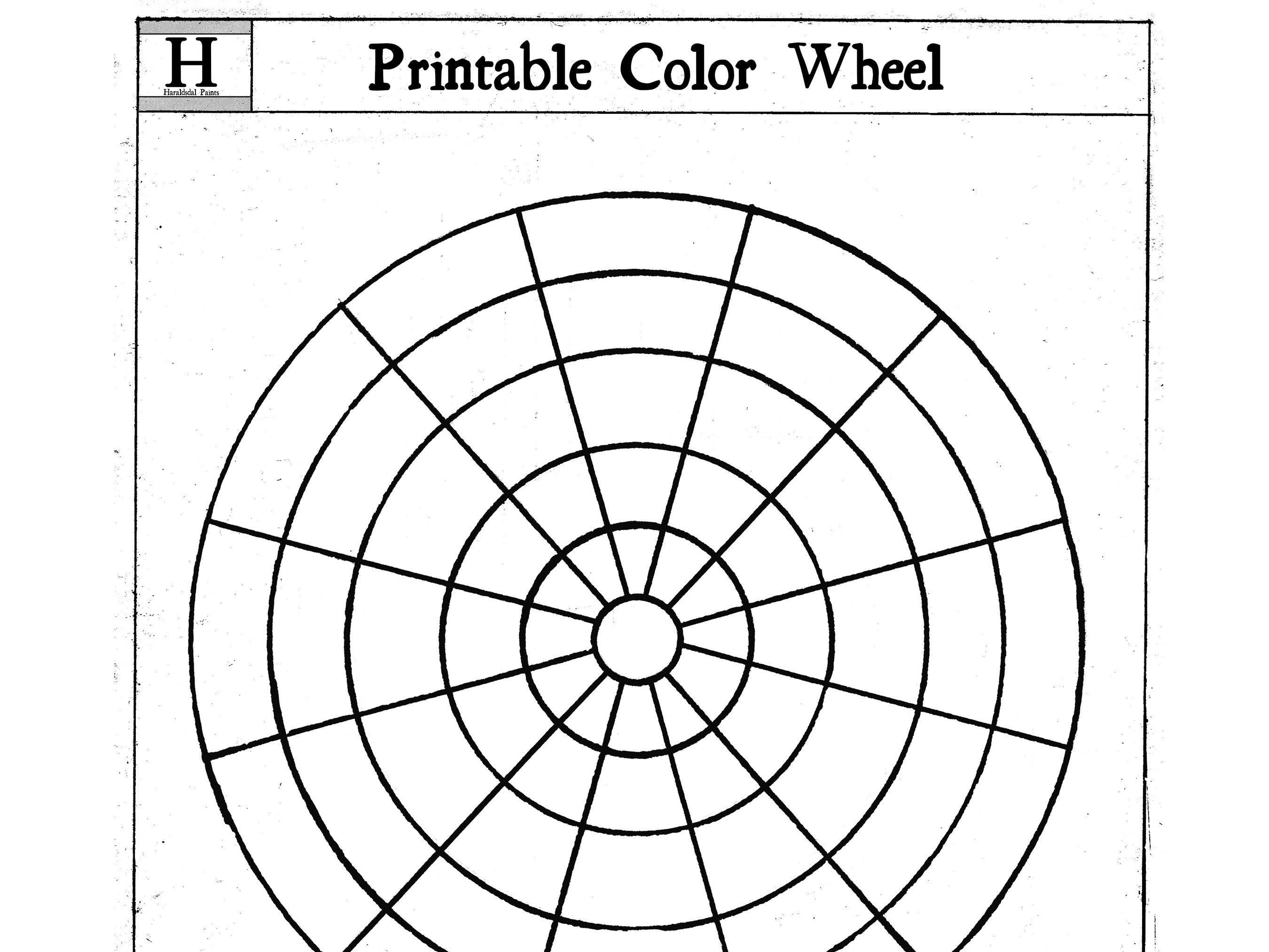Color Wheel Printable - Etsy