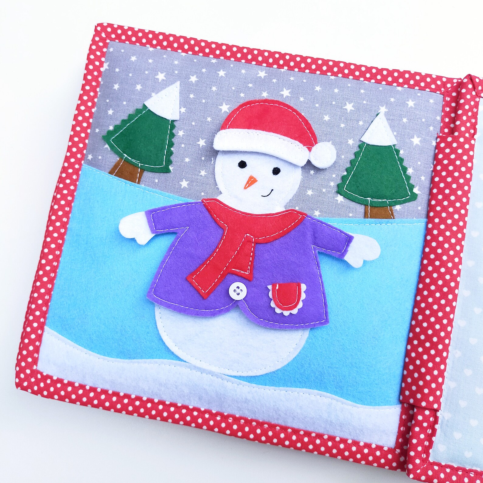 Christmas Busy Book, Educational Fabric and Felt Book, Busy Book for ...