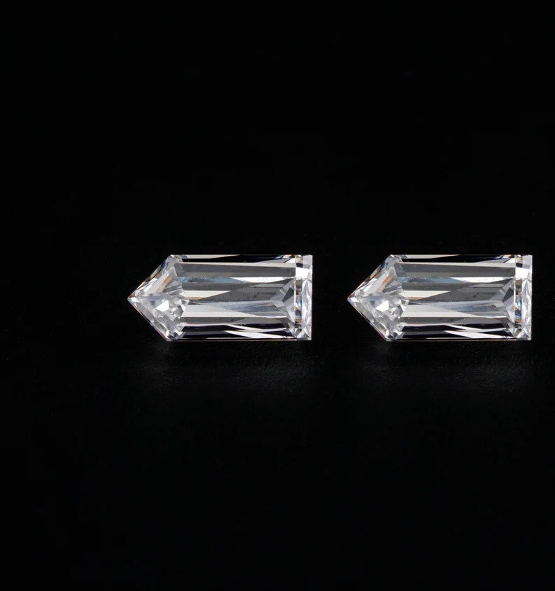 Bullet Cut Lab Diamonds for Jewelry Bullet Cut Matching Pair Loose for ...