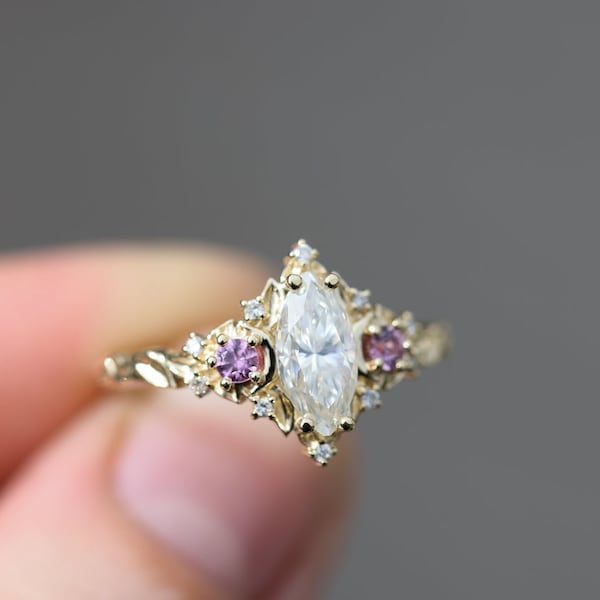 Ethereal Engagement Ring - Etsy