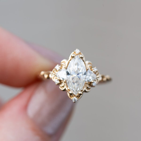 Ethereal Engagement Ring - Etsy
