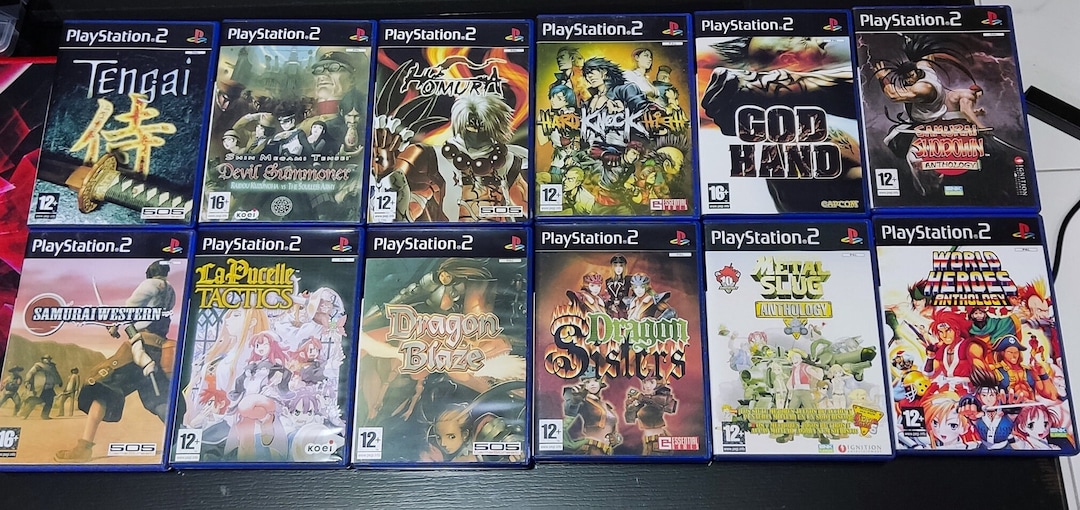 Playstation 2 Custom Game Hokuto, Mushihime, Dodonpachi, Esgaluda ...
