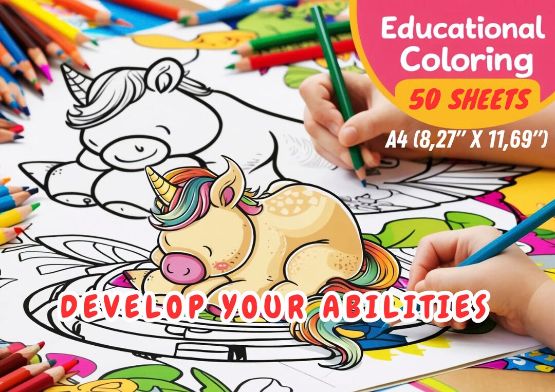 50 Fun and Educational Coloring Sheets for Kids – Boost Creativity ...