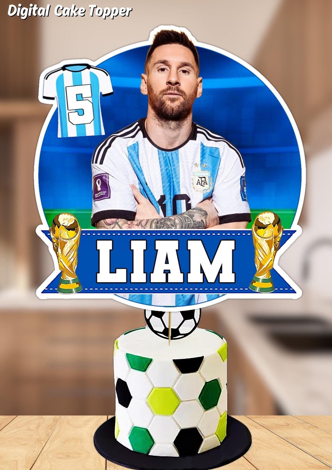 Lionel Messi Cake Topper Messi Printable Cake Topper Messi Cake Topper ...