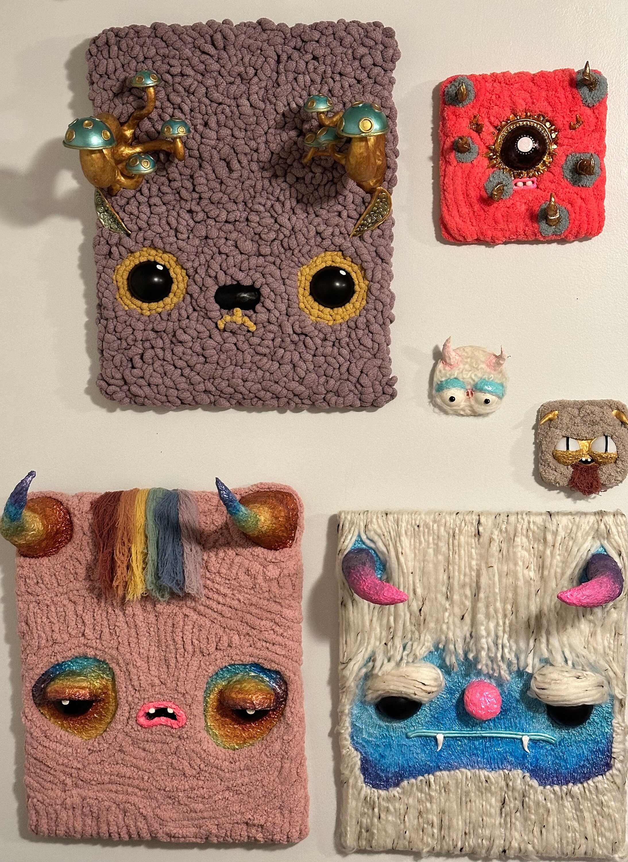 Mini Yeti Monster Wall Hanging - Etsy