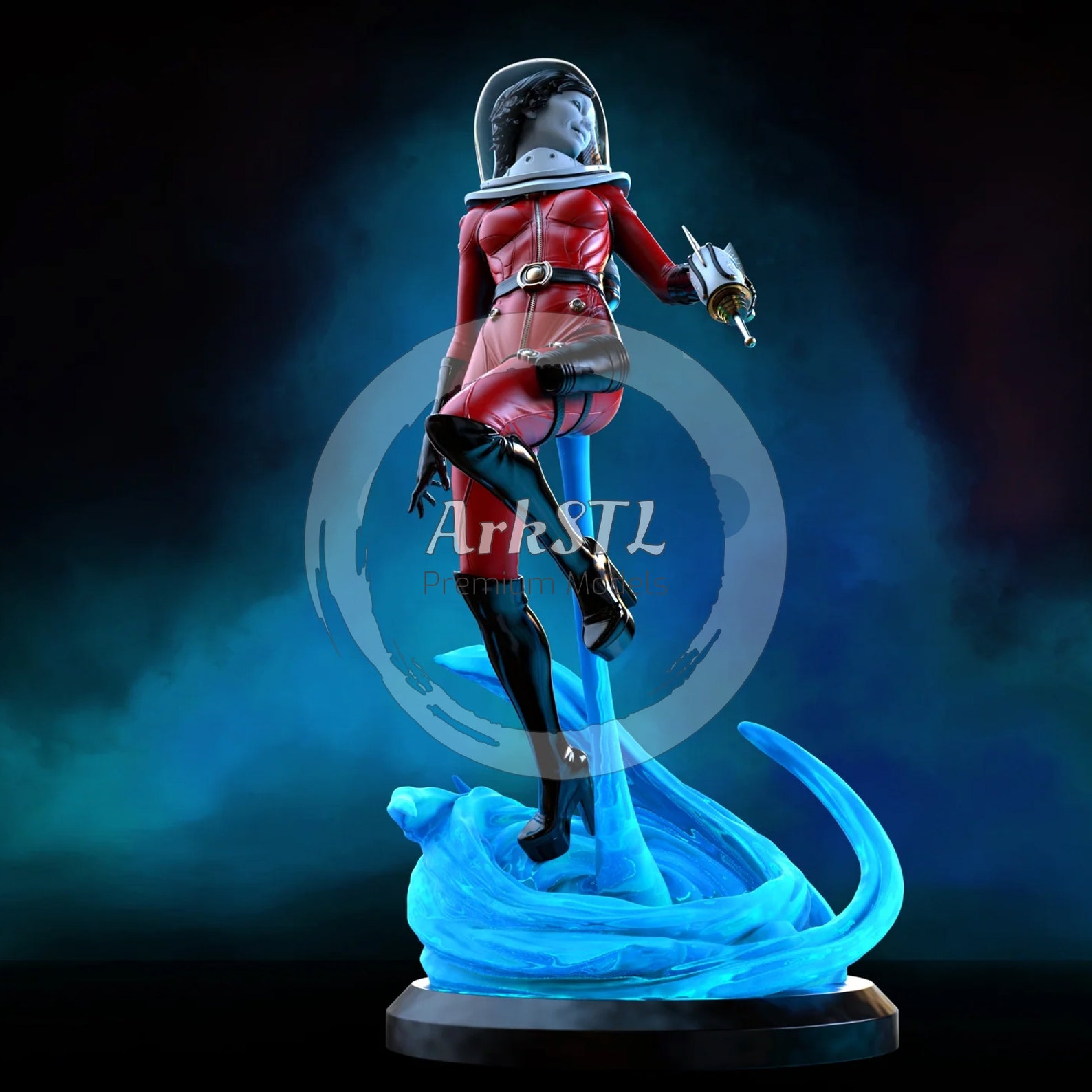 Alien Warrior Woman Diorama NSFW 3D Figure STL 3D Model 3D - Etsy