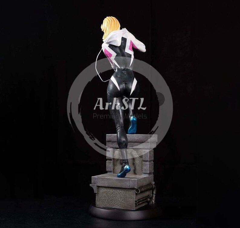Spider Gwen 3d Figure Stl 3d Model 3d Printable File 3d Etsy