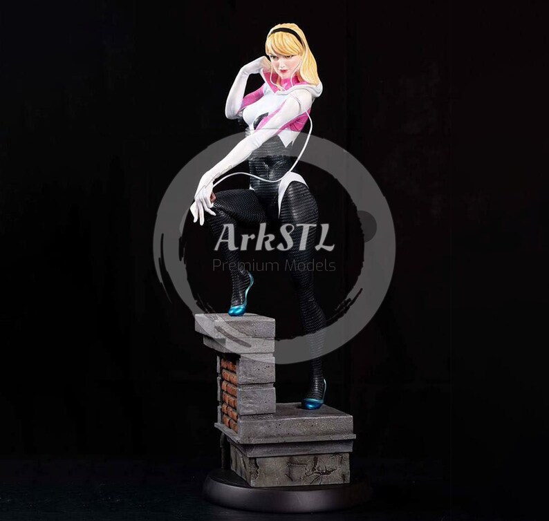 Spider Gwen 3d Figure Stl 3d Model 3d Printable File 3d Etsy