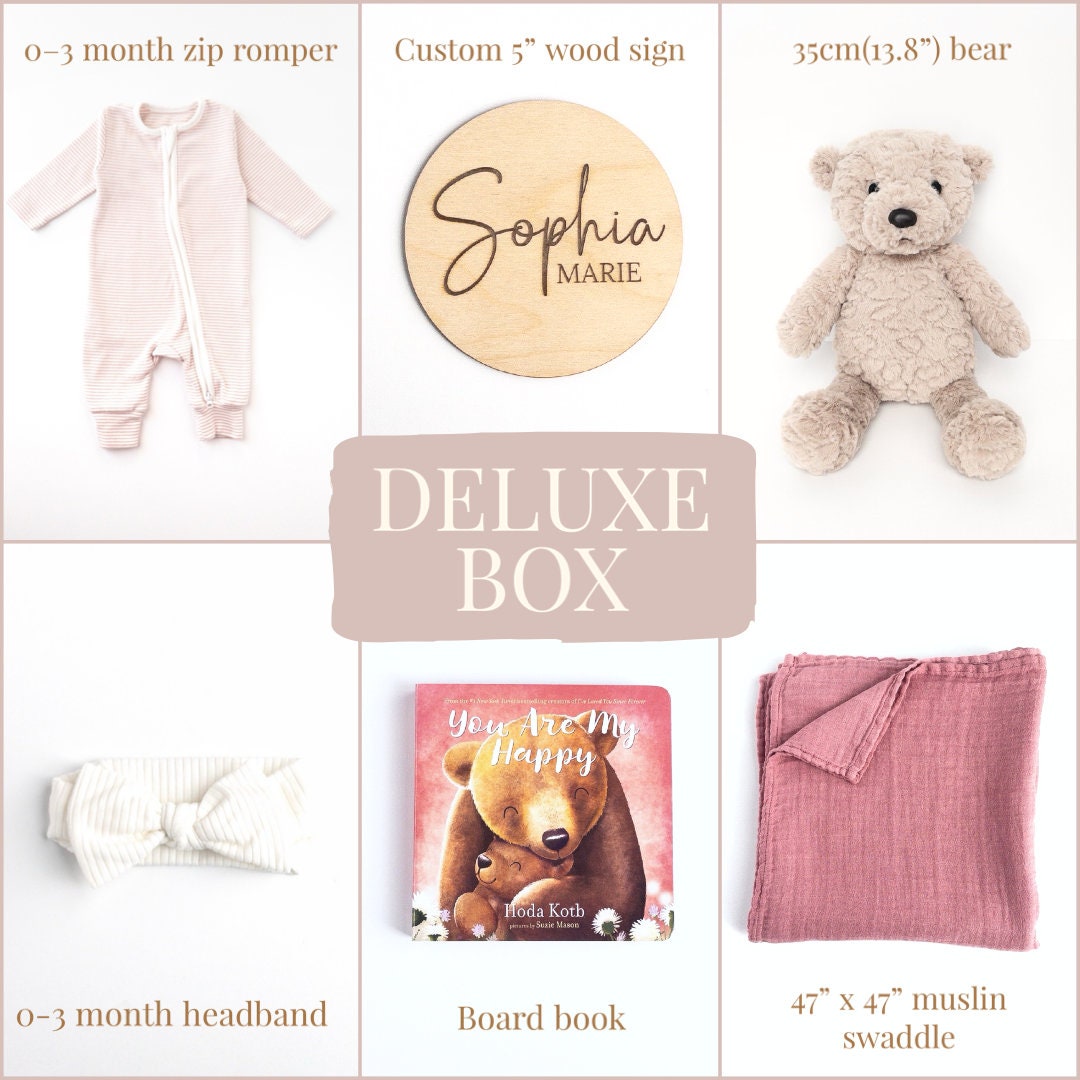 Baby Gift Set, Baby Girl Gift Box, Custom Baby Gifts, Baby Shower Gift ...