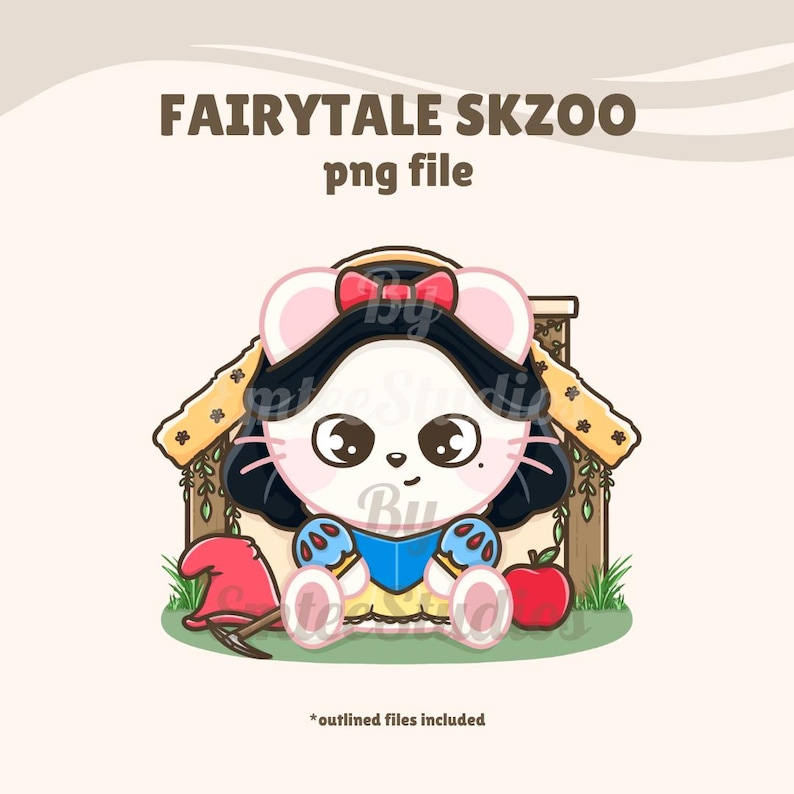 Fairytale SKZOO #4 Clipart | PNG, Transparent Background | Instant ...