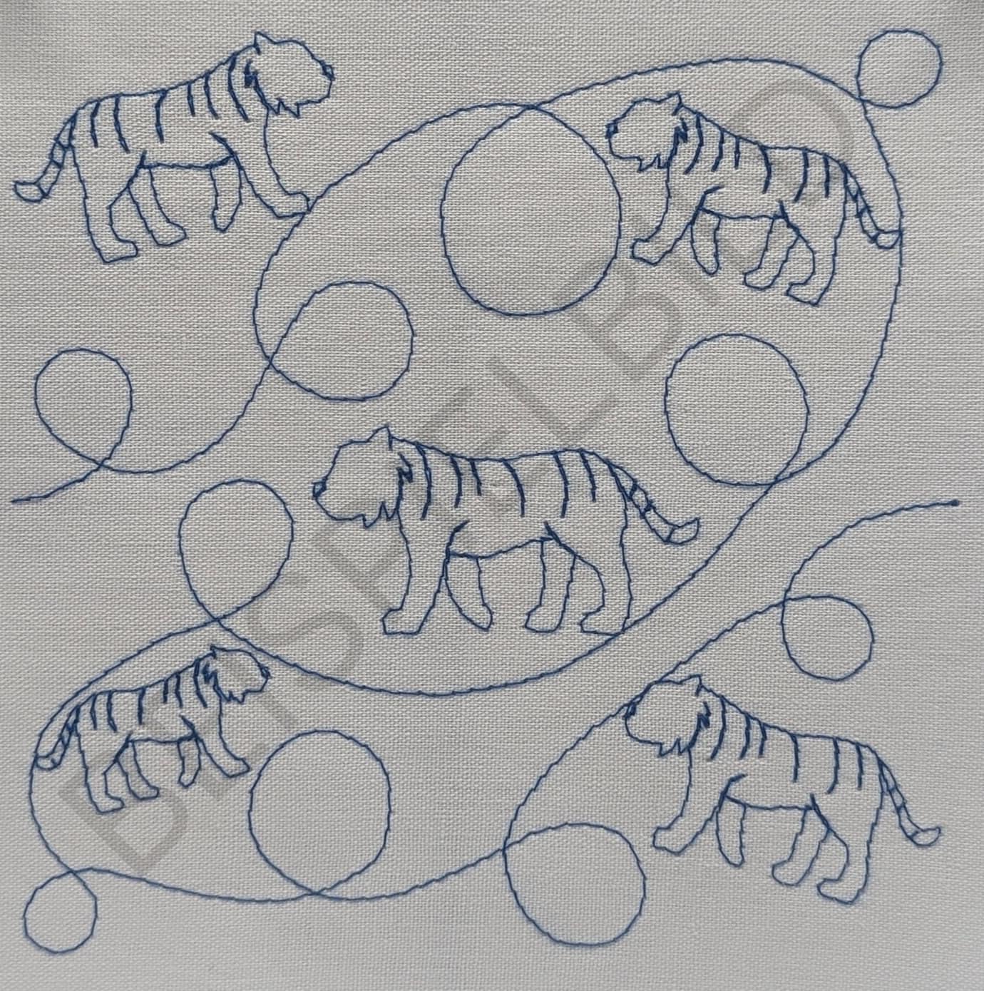 Tiger - Quilt Pattern (digital) - Edge to Edge Quilting - Longarm and ...
