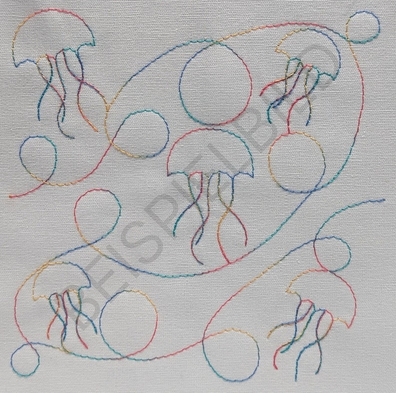 Jellyfish - Quilt Pattern (digital) - Edge to Edge Quilting - Longarm ...