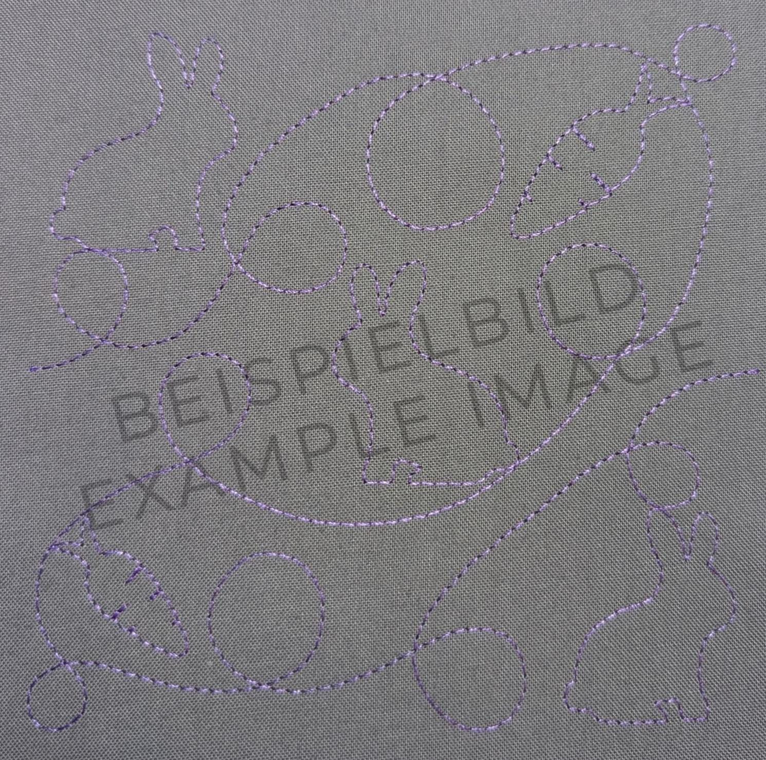 Pet Rabbit - Quilt Pattern - Embroidery Pattern (digital) - Edge to ...