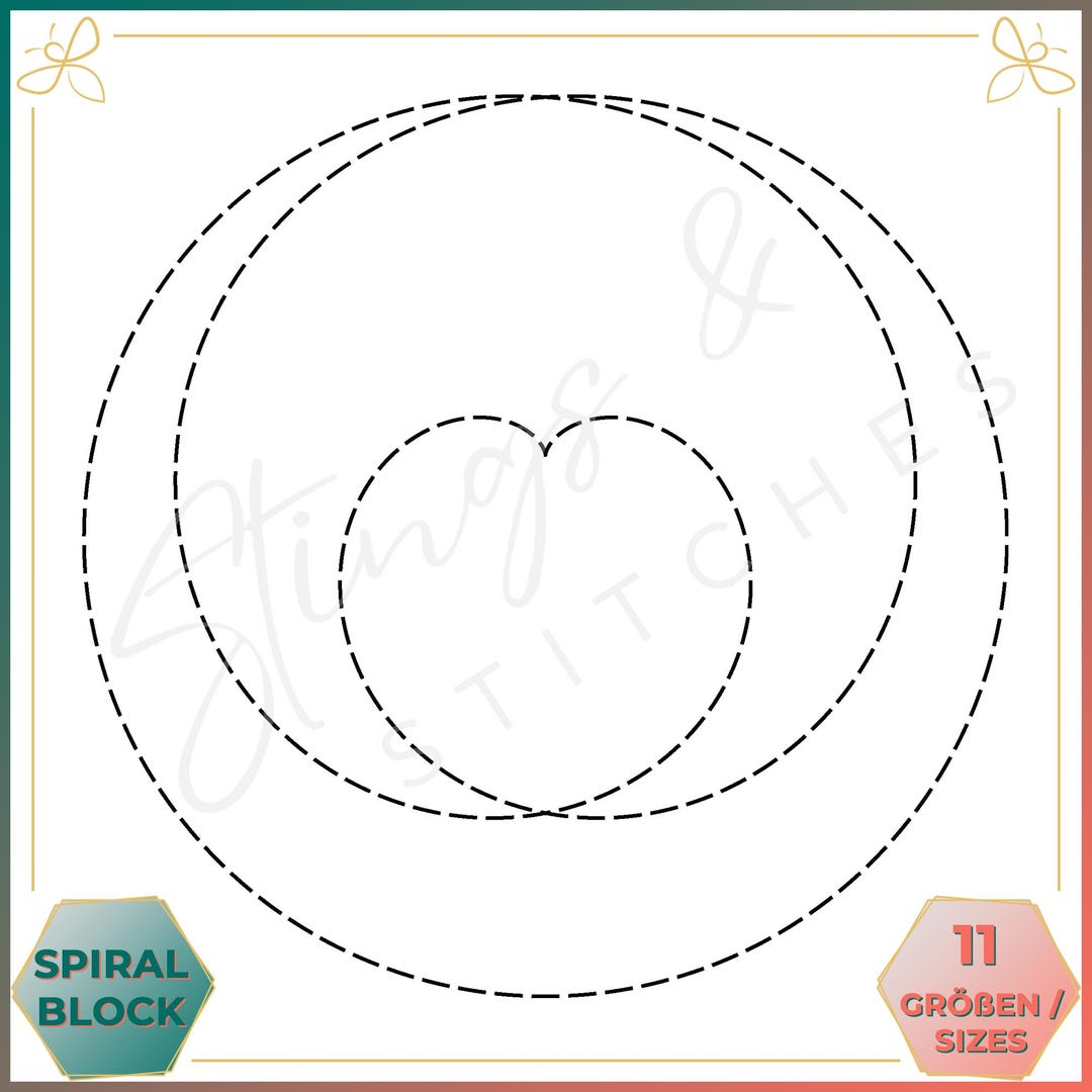 Spiral Pattern - Spiral Block - Digital Embroidery Pattern - Quilt ...