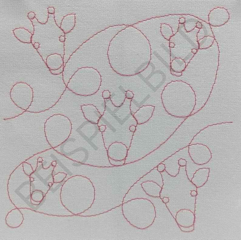 Giraffe - Quilt Pattern - Embroidery Pattern (digital) - Edge to Edge ...