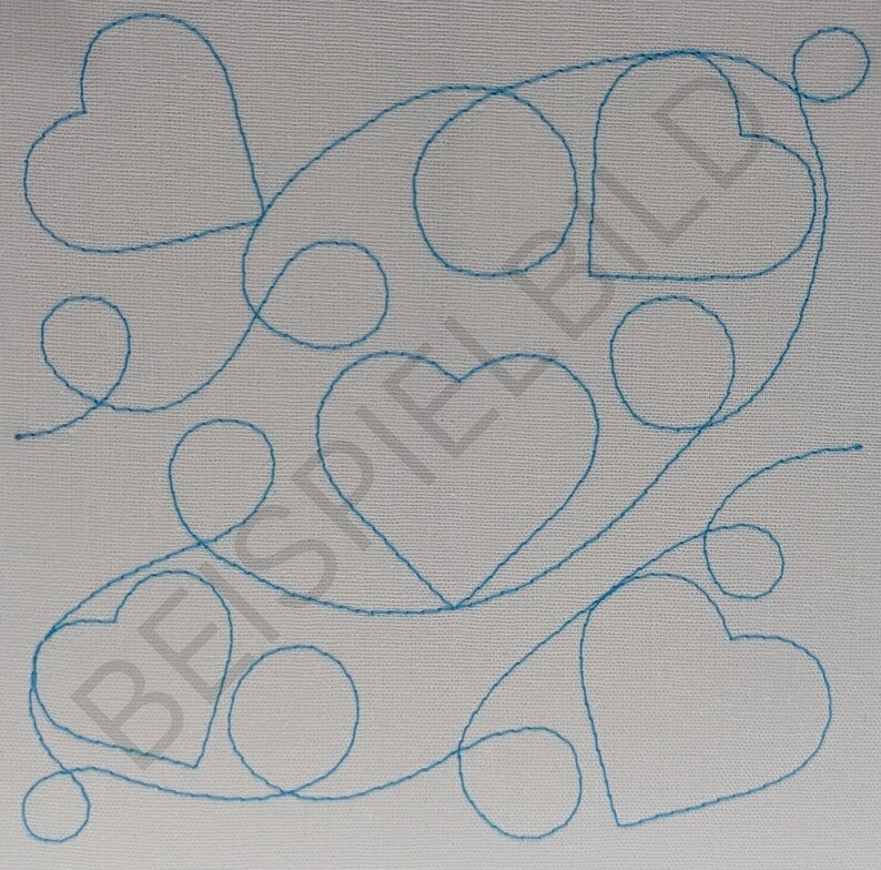 Heart - Quilt Pattern (digital) - Edge to Edge Quilting - Longarm and ...